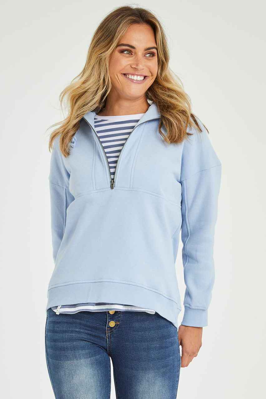 Elm Ocean Half Zip Hoody - New Arrivals : The Hive - Elm SPS22